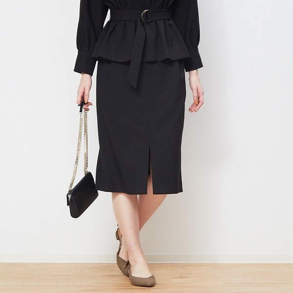 ルージュ・ヴィフ ラクレ（Rouge vif la cle）/ウールライクタイトスカート ルージュ・ヴィフ ラクレ（Rouge vif la cle）/ウールライクタイトスカート