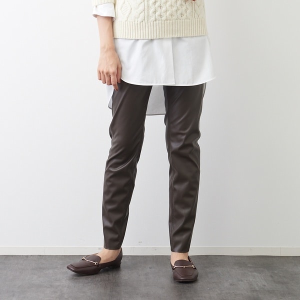 ルージュ・ヴィフ ラクレ（Rouge vif la cle）/フェイクレザースキニーパンツ