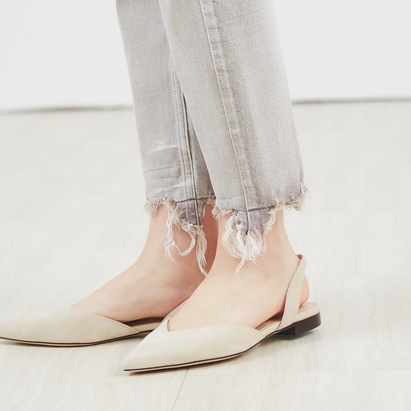 ルージュ・ヴィフ ラクレ（Rouge vif la cle）/バックストラップフラット