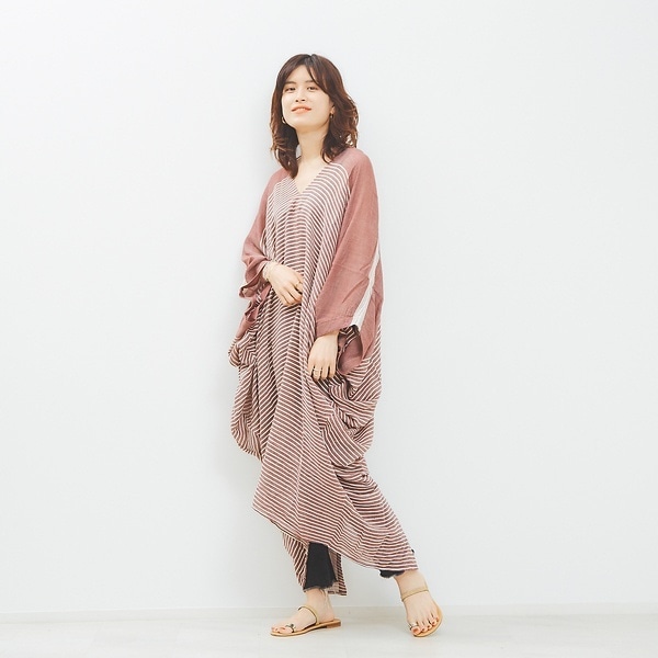 ルージュ・ヴィフ ラクレ（Rouge vif la cle）/【SU PARIS】 Ｖネックワンピ