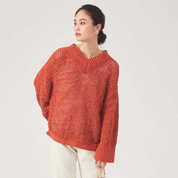 カリテ（qualite）/スラブメッシュニット