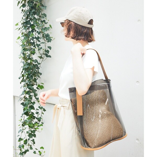 カリテ（qualite）/PVCトート(ジュートポーチ付き)/A4トートバッグ