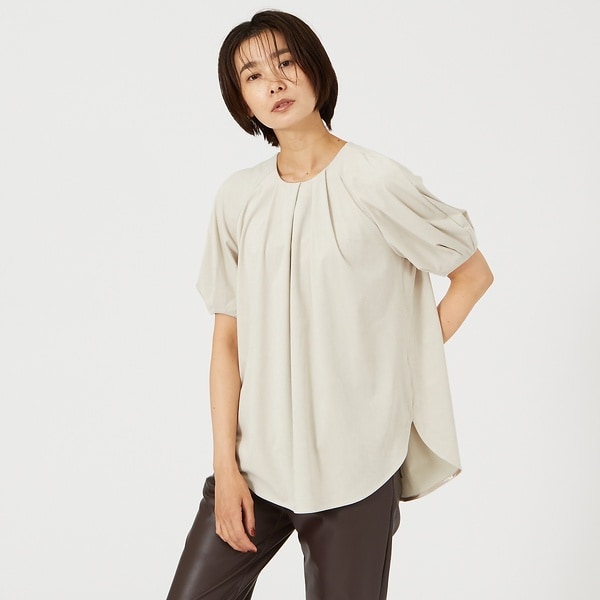 カリテ（qualite）/トリコットスェードカットソー