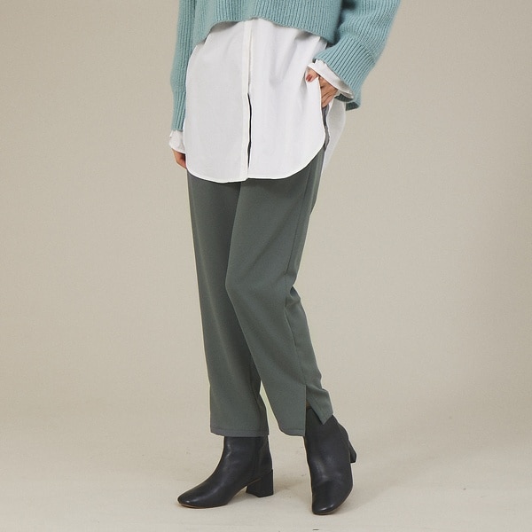 カリテ（qualite）/ダブルストレッチテーパードパンツ