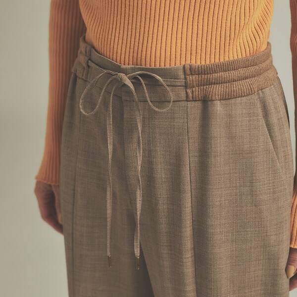 カリテ（qualite）/《セットアップ対応》ウールトロスリットパンツ