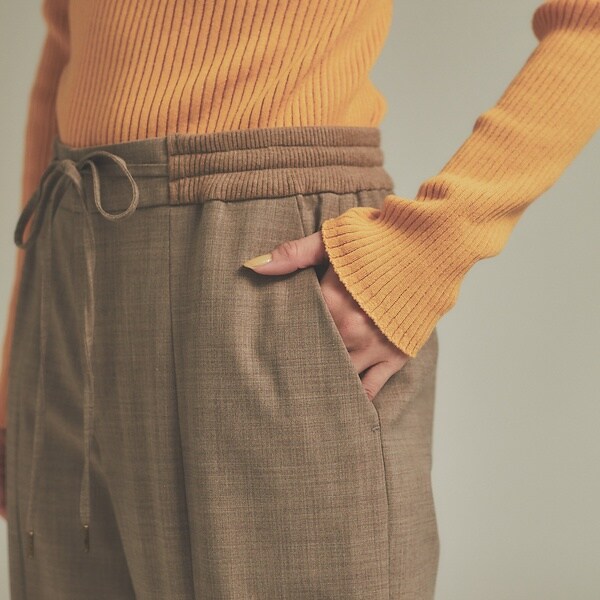 カリテ（qualite）/《セットアップ対応》ウールトロスリットパンツ