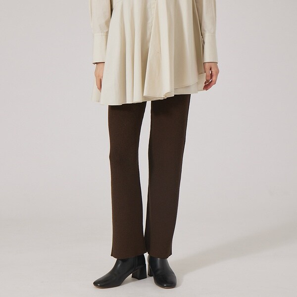 カリテ（qualite）/リブニットパンツ