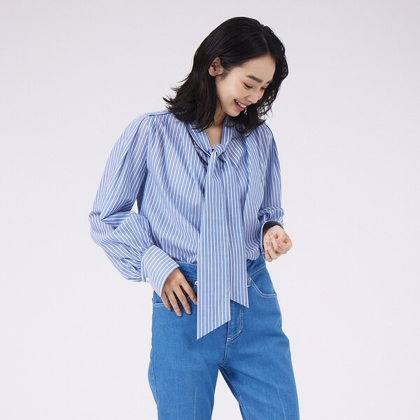 カリテ（qualite）/ドレープボウタイブラウス