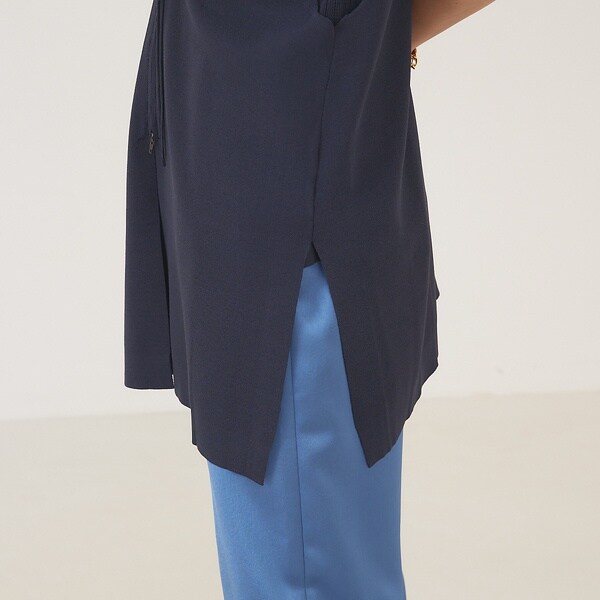 カリテ（qualite）/《セットアップ対応》レーヨンストレッチ2WAYニットジレ