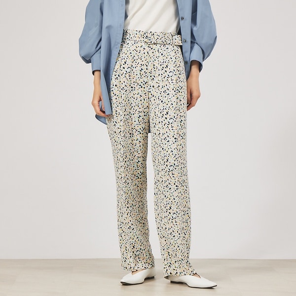 カリテ（qualite）/【セットアップ対応】カラージェムワイドパンツ