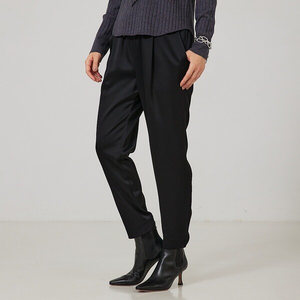 カリテ（qualite）/アセテートサテンドロストパンツ