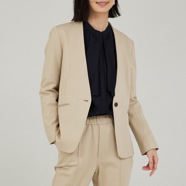 カリテ（qualite）/【セットアップ対応】トリコットストレッチジャケット