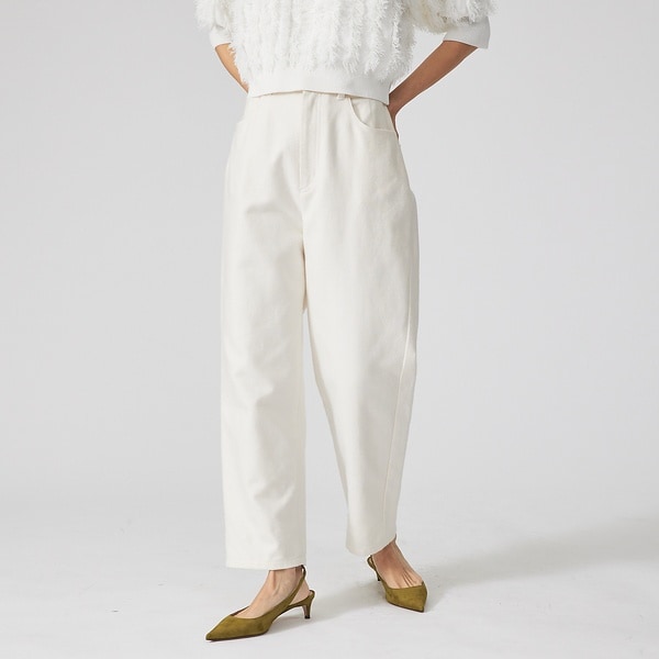 カリテ（qualite）/コットンシャンブレーパンツ