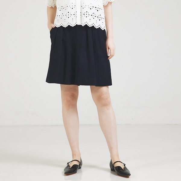 カリテ（qualite）/【セットアップ対応】ランダムヘリンボーンリネンショートパンツ