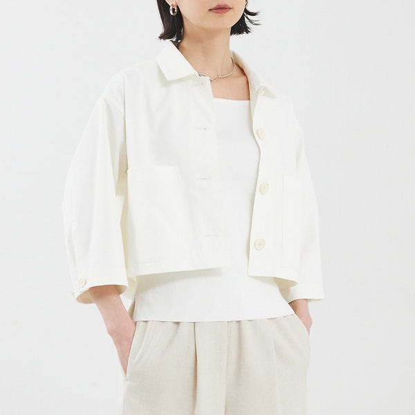 カリテ（qualite）/【セットアップ対応】2WAYストレッチシャツブルゾン