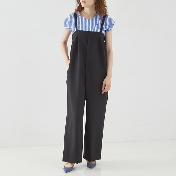 カリテ（qualite）/2WAYストレッチサロペット