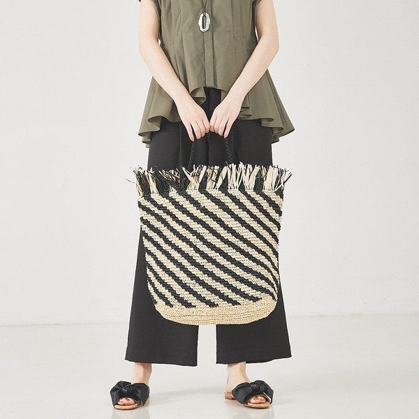 カリテ（qualite）/【BAGMATI】ラフィアバッグ