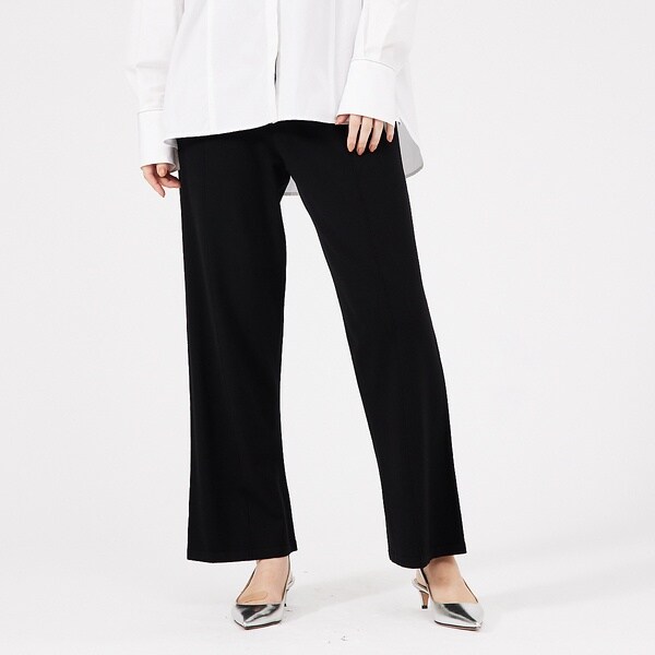 カリテ（qualite）/センタープレスニットパンツ