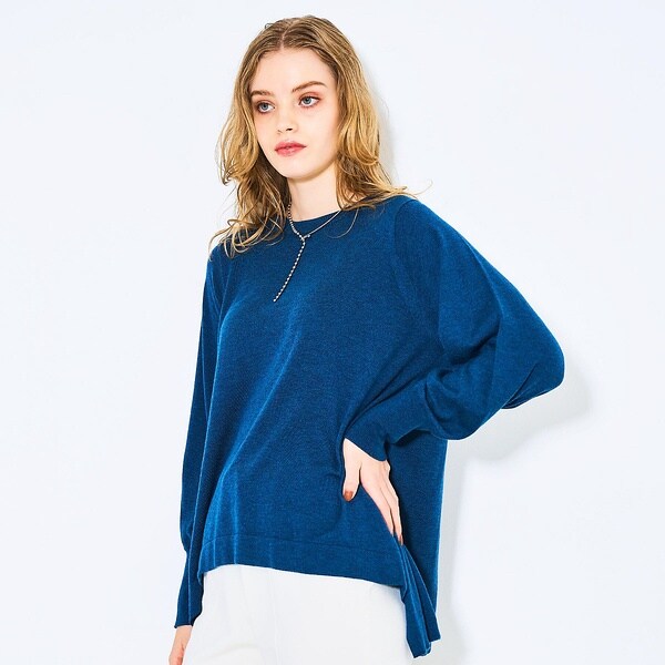 カリテ（qualite）/ヘムラインドレープニット