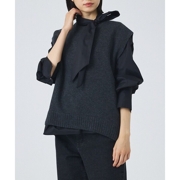 カリテ（qualite）/ウールグアイウールニットベスト