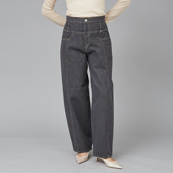 カリテ（qualite）/【SERGE de blue】レトロ　ウエスタンデニムパンツ