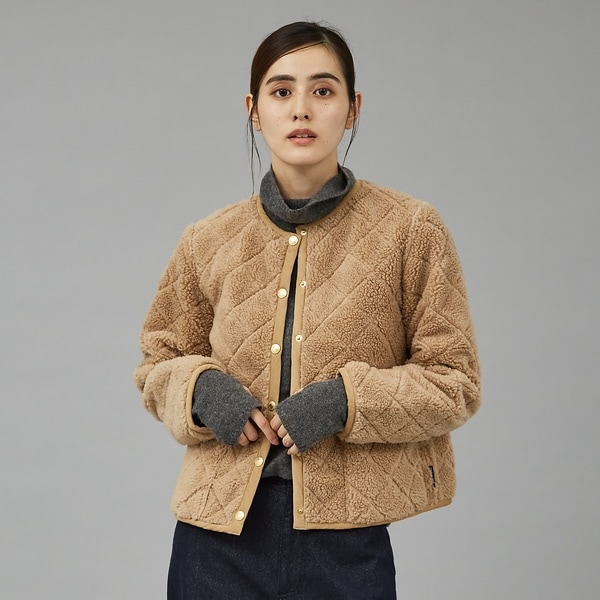 カリテ（qualite）/【TRADITIONAL WEATHERWEAR】キルティングボアブルゾン