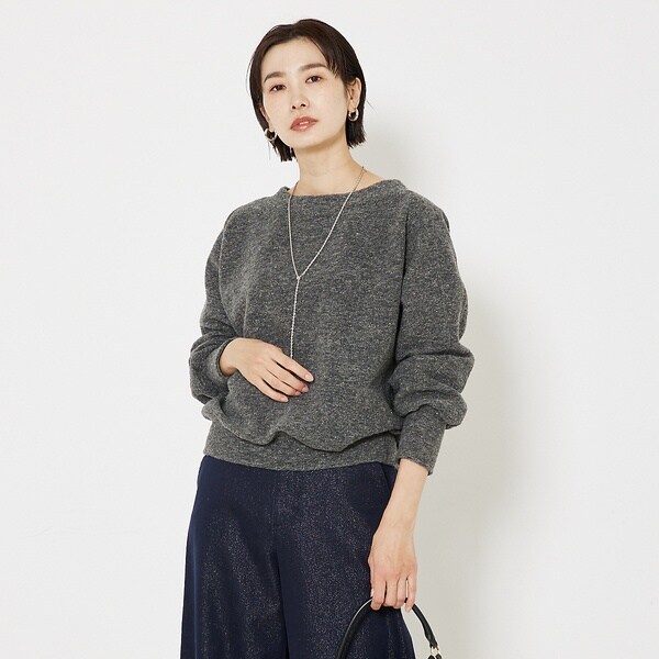 カリテ（qualite）/ラメスライバーニットプルオーバー