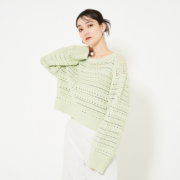 カリテ（qualite）/リンクスアイレットニット