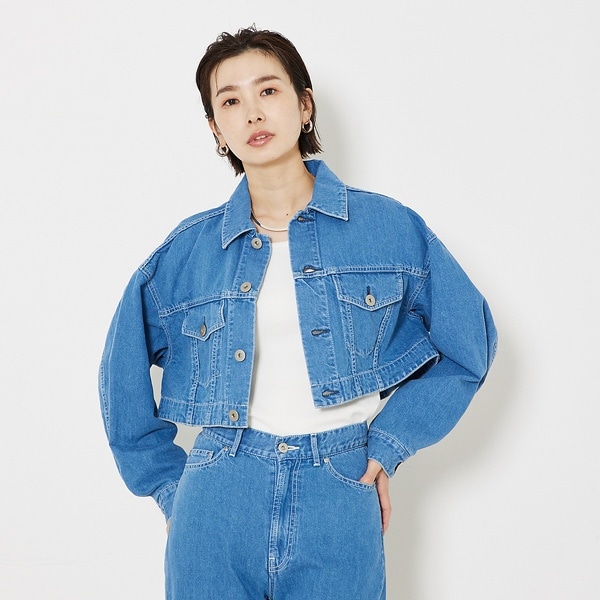 カリテ（qualite）/コットンリネンデニムショートジャケット