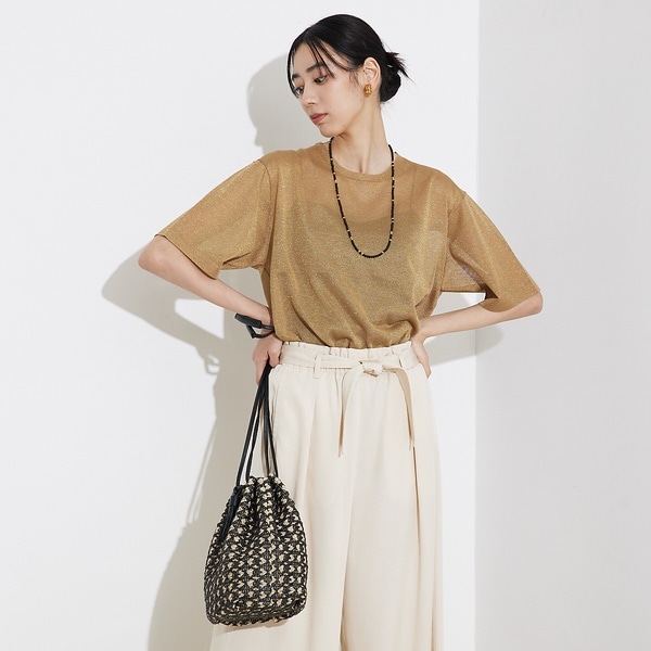 カリテ（qualite）/シャイニーニットT