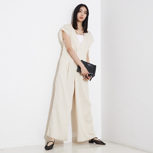 カリテ（qualite）/テンセルデニムオールインワン