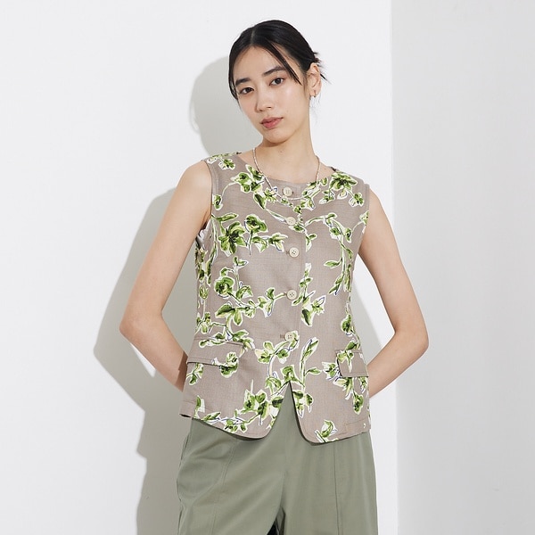 カリテ（qualite）/ブッチャーフラワーノースリーブ