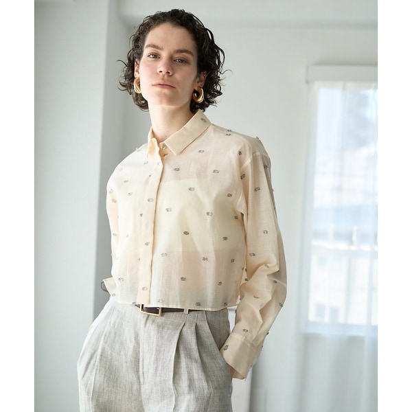 カリテ（qualite）/カットドビーショートシャツ