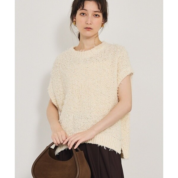 カリテ（qualite）/チュールフェザーニット