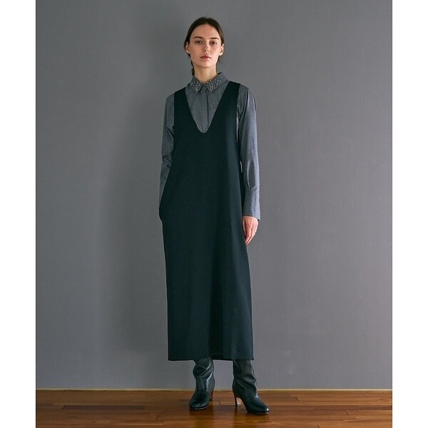 カリテ（qualite）/【オールシーズン大活躍】ナローロングワンピース