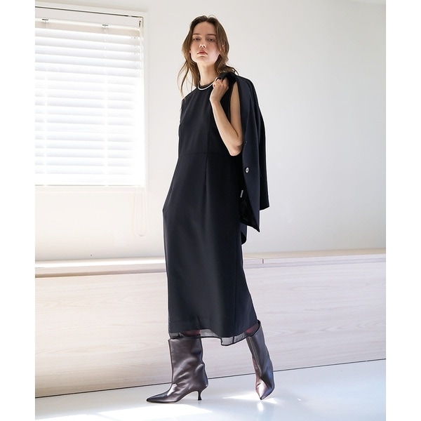 カリテ（qualite）/【品よく決まる一着】TWツイルワンピース