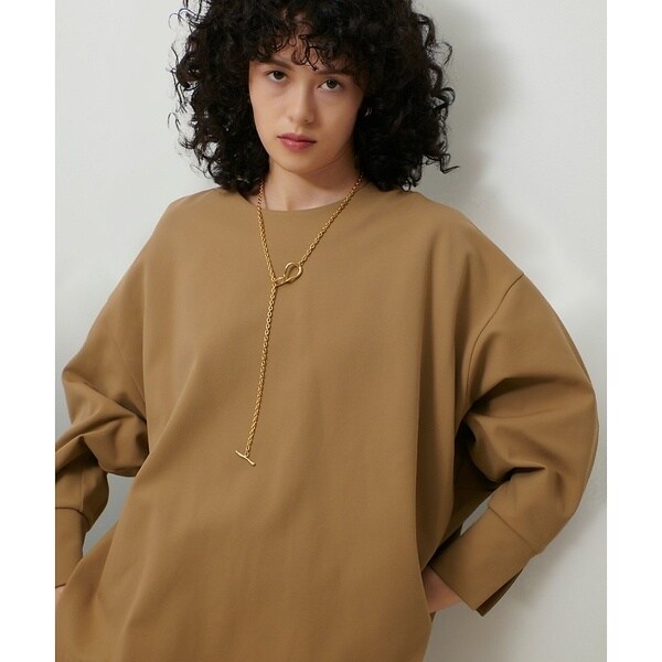 カリテ（qualite）/【大人の上品な抜け感】ツイルダンボールプルオーバー