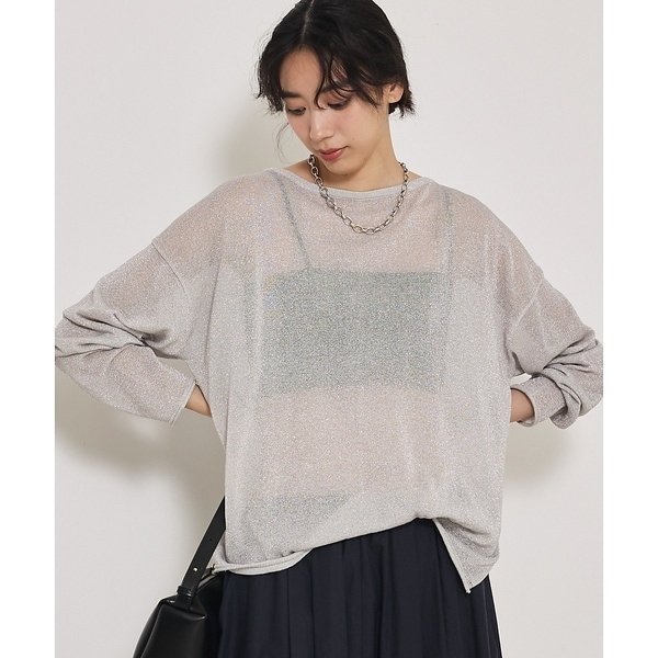 カリテ（qualite）/【大人気ラメシリーズ】ラメシアーボックスニット