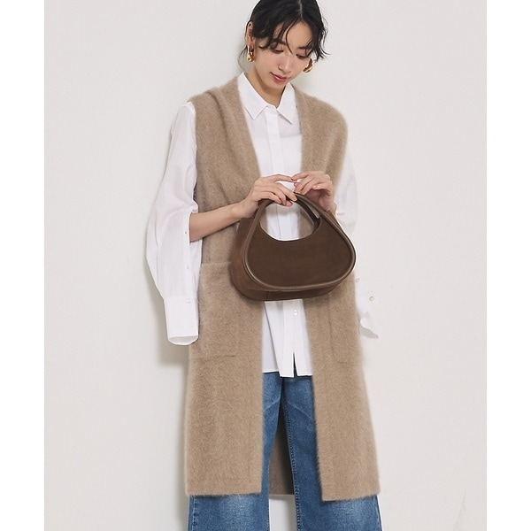 カリテ（qualite）/【大人気ジレが今季verに！】フォックスカシミアロングジレ