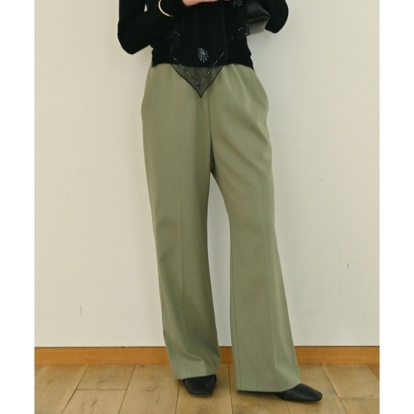 カリテ（qualite）/【セットアップ対応】ソフトサキソニードロストパンツ