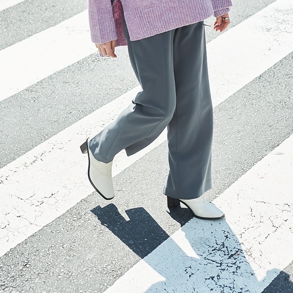 オゥ バニスター（Au BANNISTER）/【スノーソール】スクエアトゥブーツ