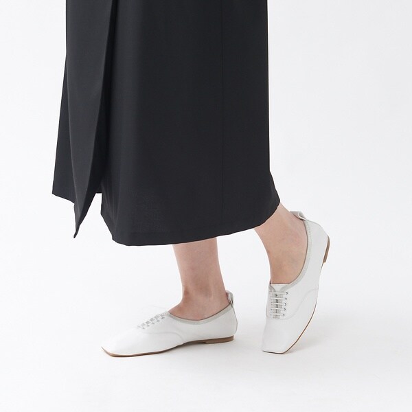 オゥ バニスター（Au BANNISTER）/スクエアトゥレースアップシューズ