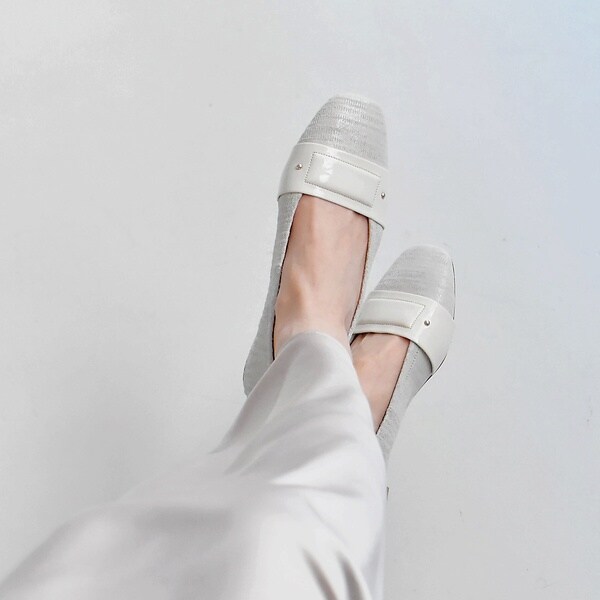 オゥ バニスター（Au BANNISTER）/ソフトレザー フラットパンプス