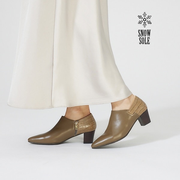 オゥ バニスター（Au BANNISTER）/【スノーソール】切り替しブーティー