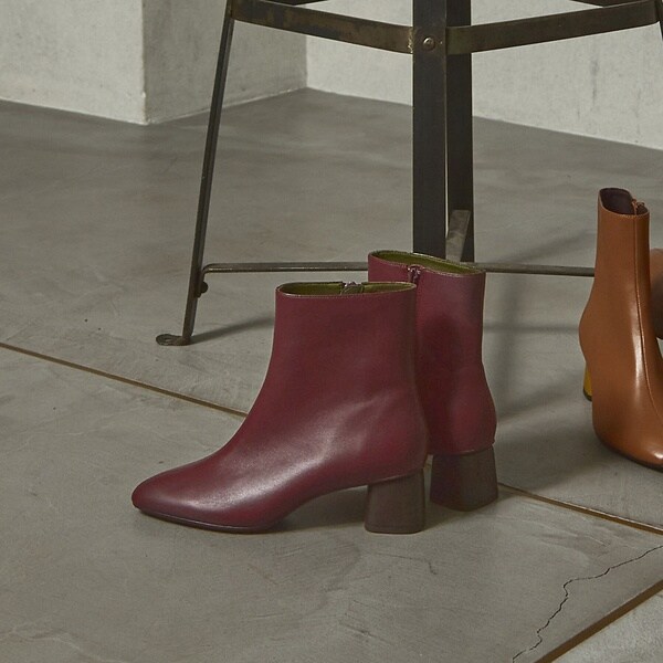 オゥ バニスター（Au BANNISTER）/【スノーソール】カラーブロックショートブーツ