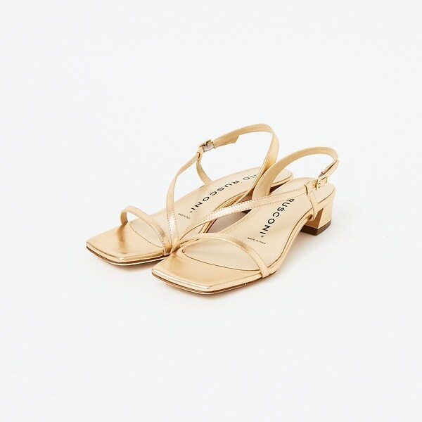 オゥ バニスター（Au BANNISTER）/●FABIO RUSCONI メタリック華奢ストラップサンダル