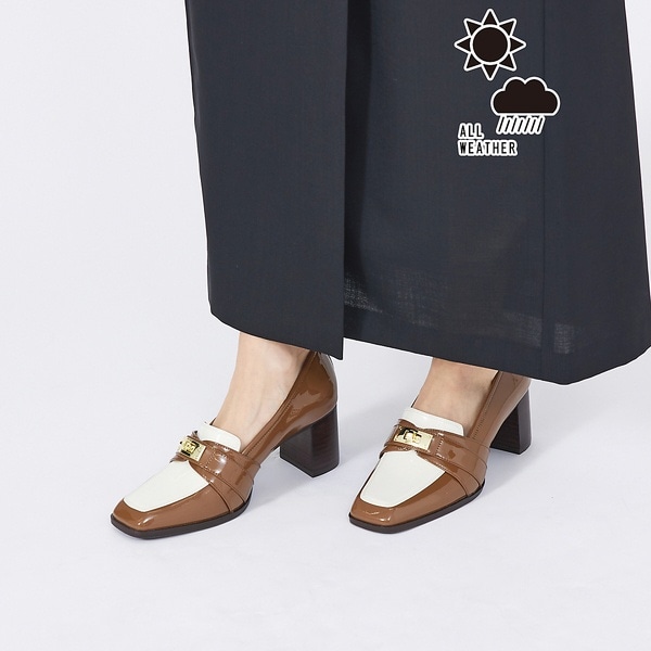 オゥ バニスター（Au BANNISTER）/【雨兼用】ヒールアップローファー