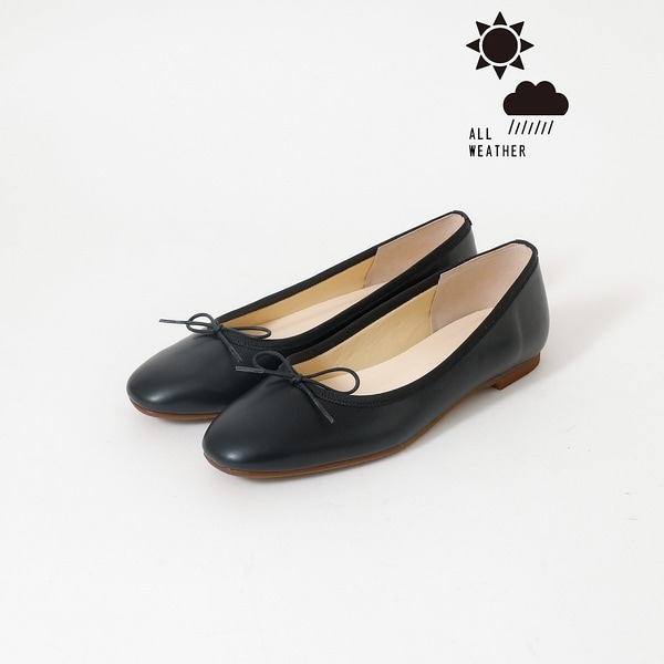 オゥ バニスター（Au BANNISTER）/【雨兼用】ソフトスクエアトゥバレエシューズ