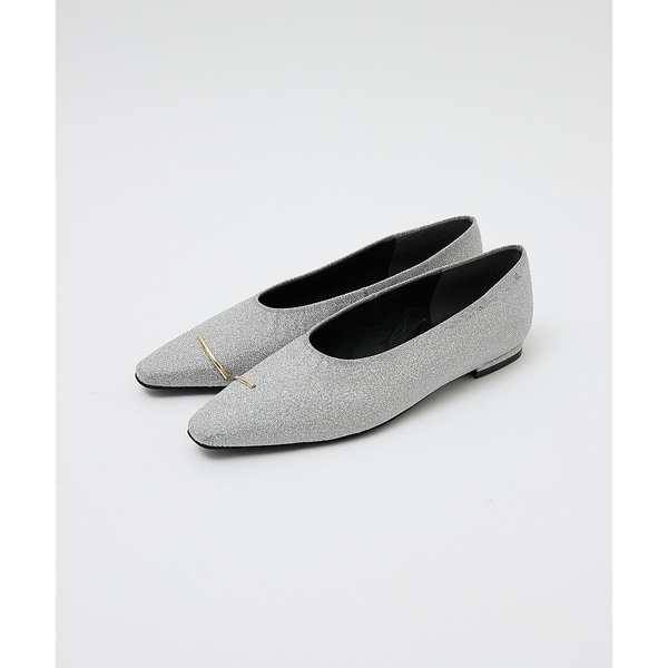 オゥ バニスター（Au BANNISTER）/メタルモチーフ フラットパンプス