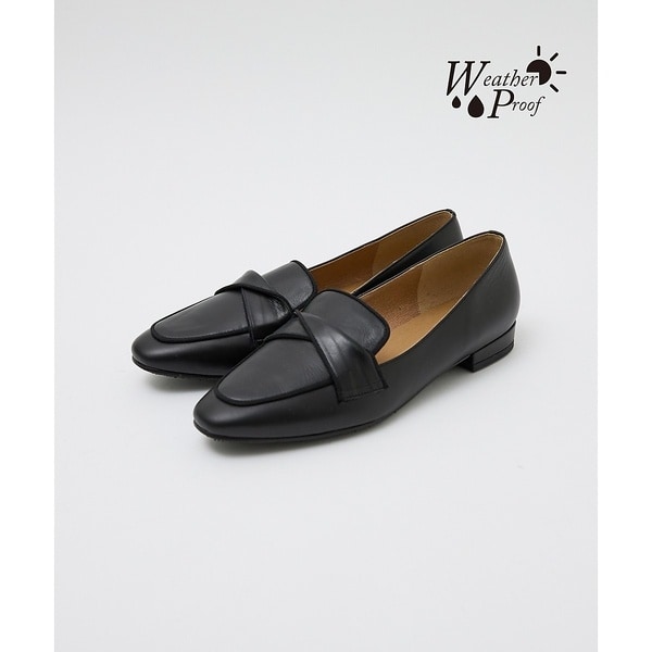 オゥ バニスター（Au BANNISTER）/撥水レザーローファー